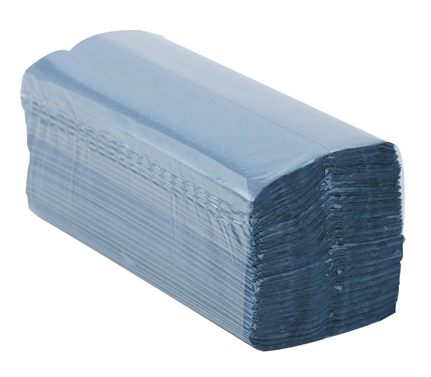 C-Fold 1ply Blue Paper Towels 22 x 25cm